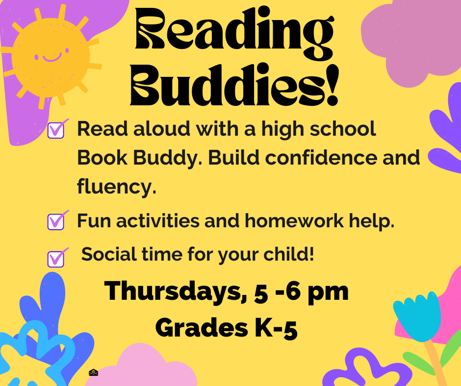 Be a High School Reading Buddy | Evergreen Park Public Library